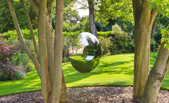 Torus, Outdoor Sculpture in Stainless Steel - David Harber US