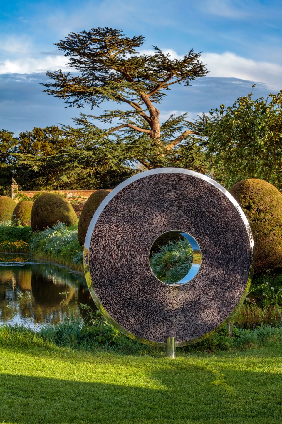Torus, Outdoor Sculpture in Stainless Steel - David Harber US