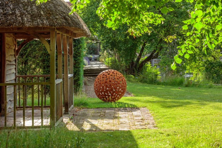 Mantle II, Bronze Outdoor Sphere - David Harber US
