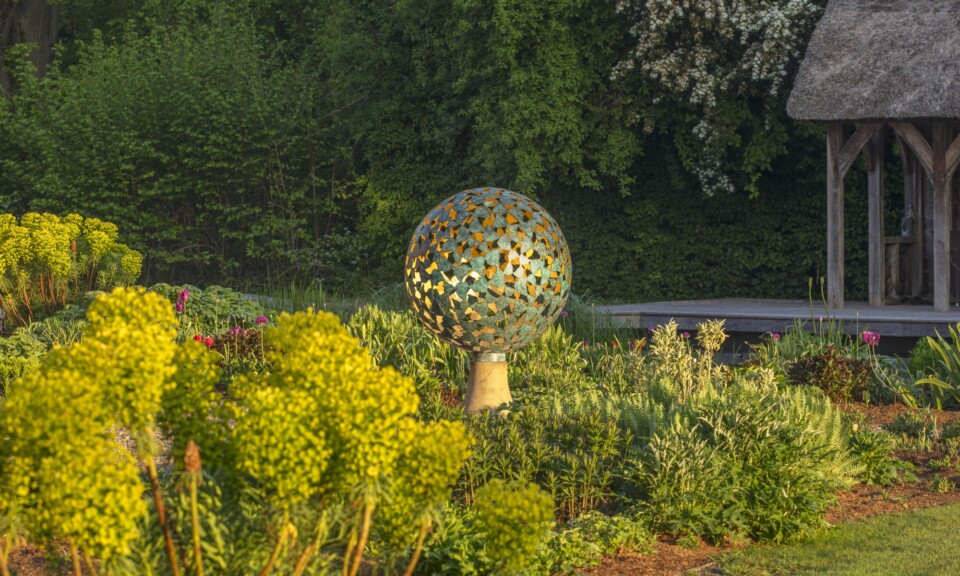 Mantle II, Bronze Outdoor Sphere - David Harber US